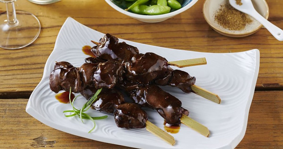 Easy Japanese Chicken Liver Skewers Recipe (Reba Yakitori) | Recipe ...