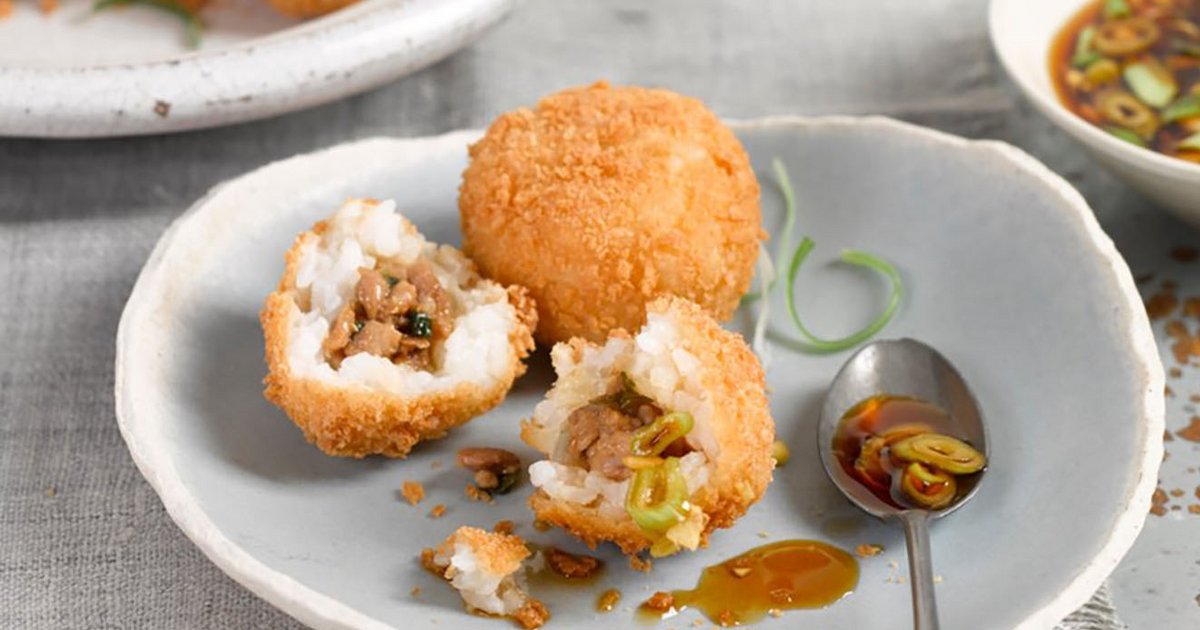 Japanese style Ginger Chicken Arancini Recipe | Recipe | Kikkoman