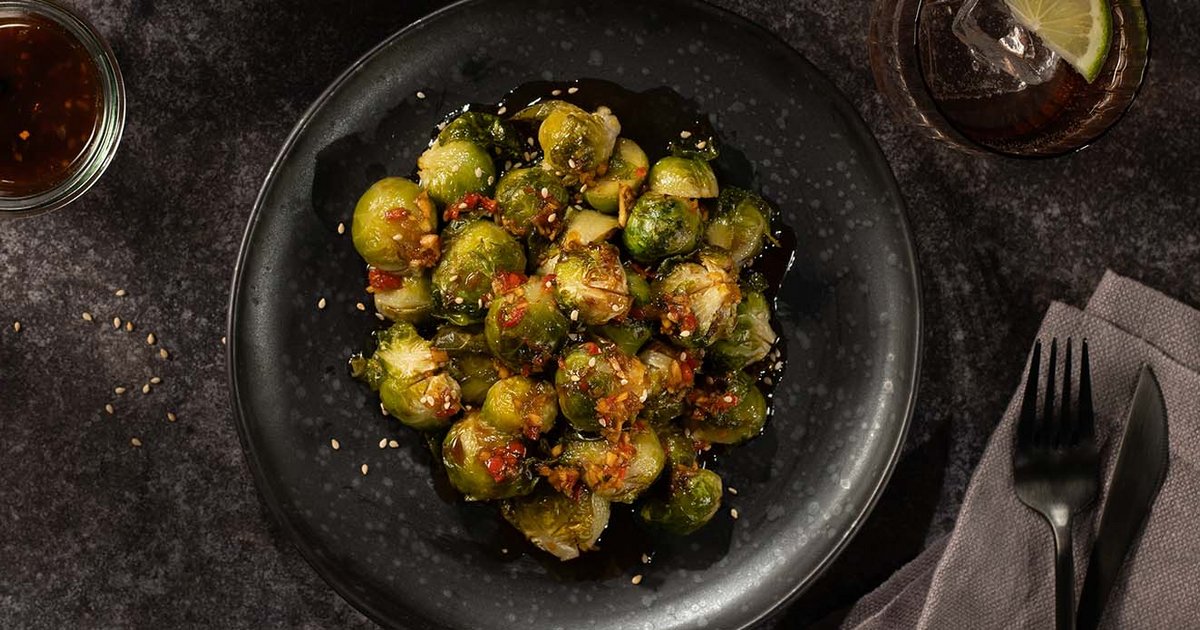 Crispy sprout salad with sesame seeds | Recipe | Kikkoman