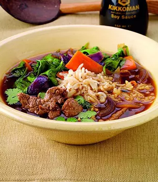 Chunky Beef Chowder recipe | Kikkoman