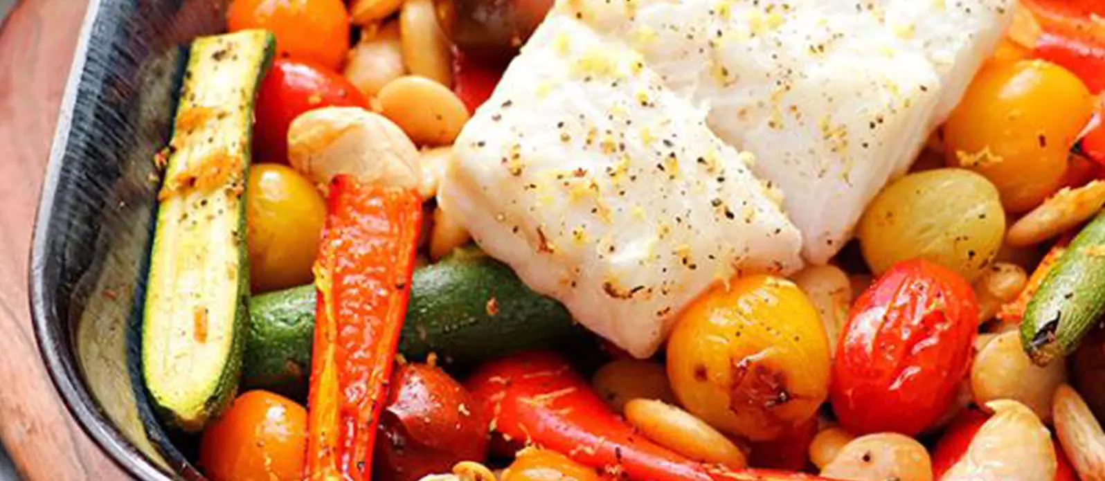 Mediterranean-style Roasted Cod with Tamari | Kikkoman