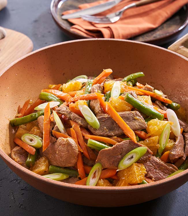 Duck stir-fry with orange and ginger | Recipe | Kikkoman