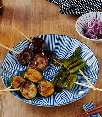 Easy Japanese Vegetable Skewers Recipe (Vegetable Yakitori) | Recipe ...
