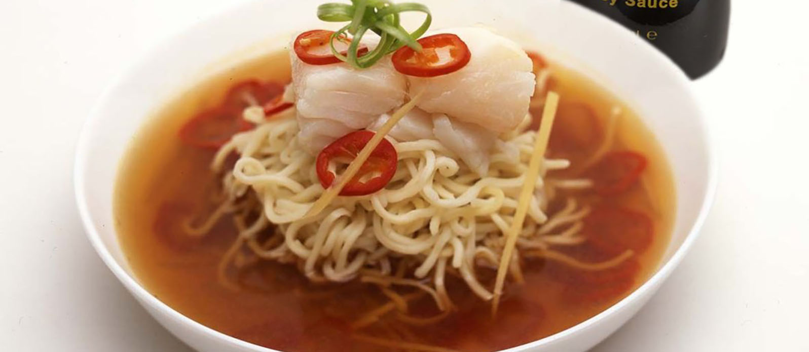 Fish and noodle broth | Kikkoman