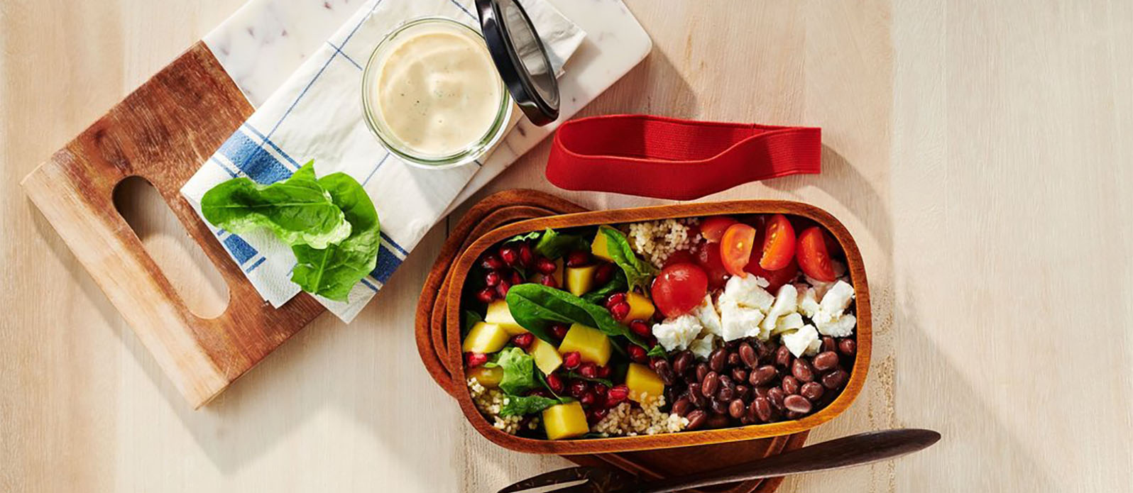 Couscous, Feta & Vegetable Bento Box Recipe | Kikkoman