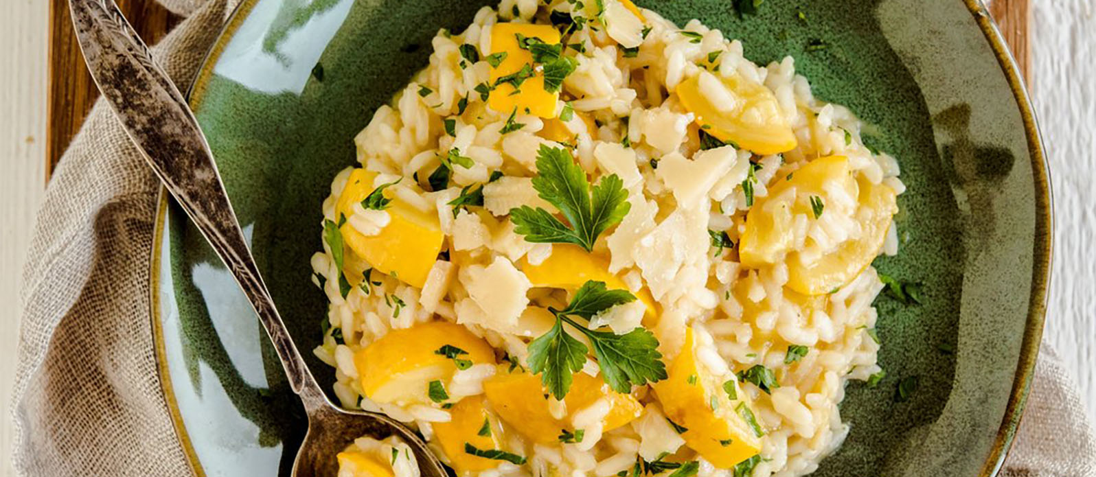 Risotto with courgette | Recipe | Kikkoman