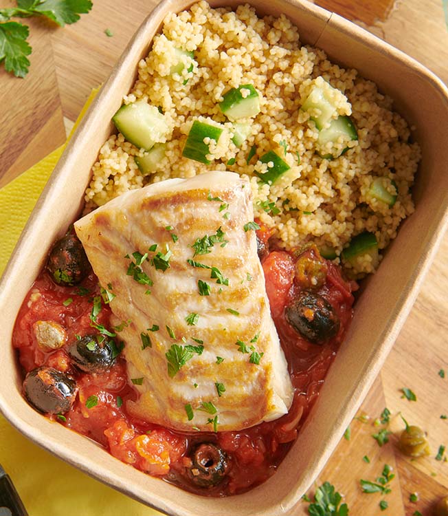 Cod in puttanesca sauce | Recipe | Kikkoman