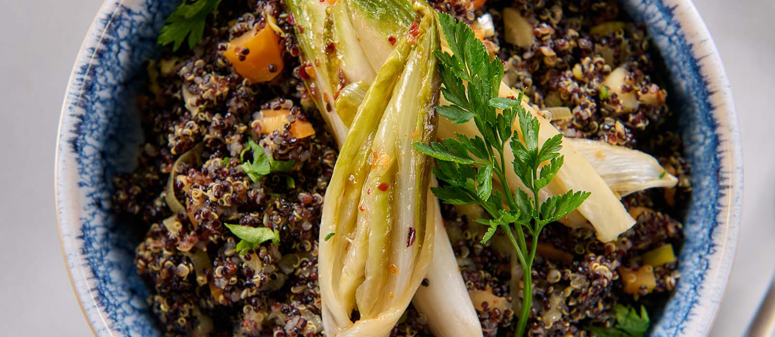 Oriental-style quinoa with tahini dip | Recipe | Kikkoman