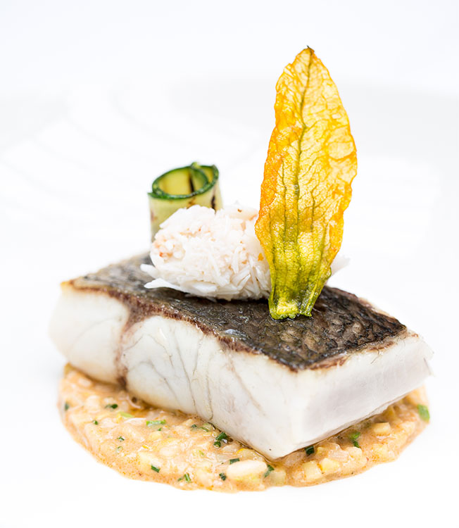 Roasted Sea Bass with Risotto | Kikkoman
