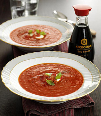 Red Pepper and Tomato Vodka Soup | Recipe | Kikkoman