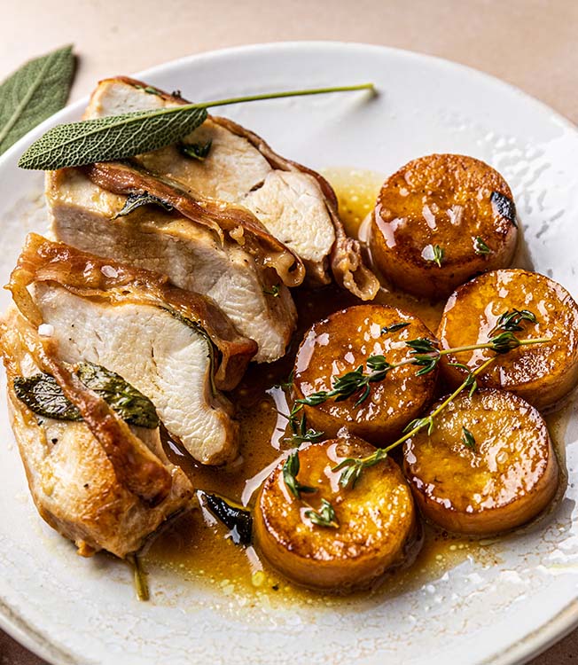 Fondant Potatoes with Chicken | Recipe | Kikkoman